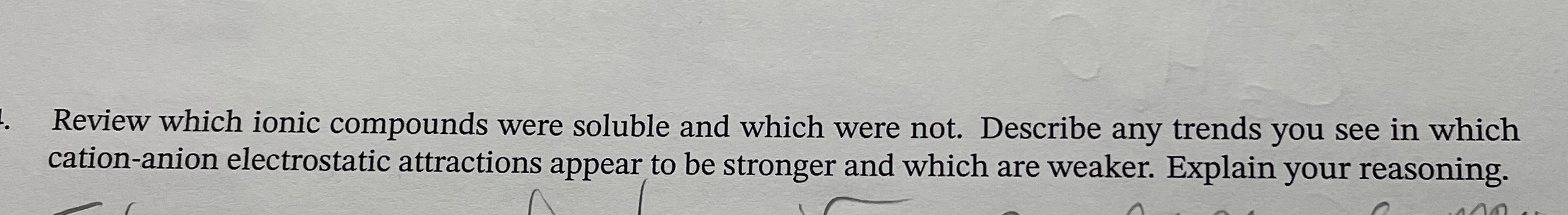 Solved How To Solve Review Which Ionic Compounds Were 6145