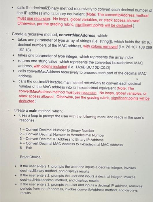 Solved CSE1322L Assignment 8 Background: Topics Recursion IP | Chegg.com