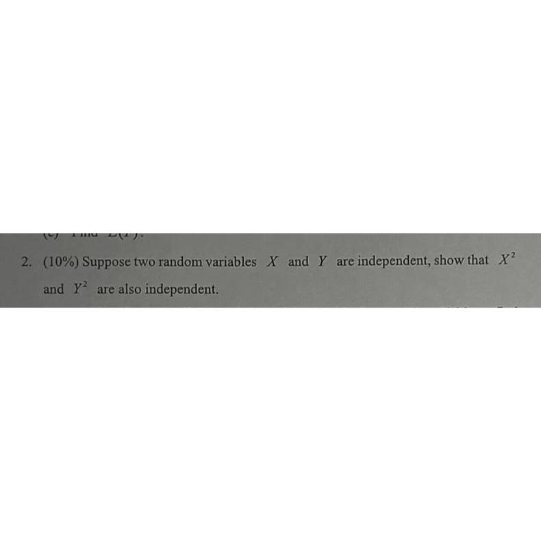 Solved Suppose two random variables x ﻿and Y ﻿are | Chegg.com