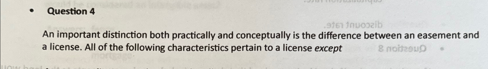 Solved Question 4An important distinction both practically | Chegg.com