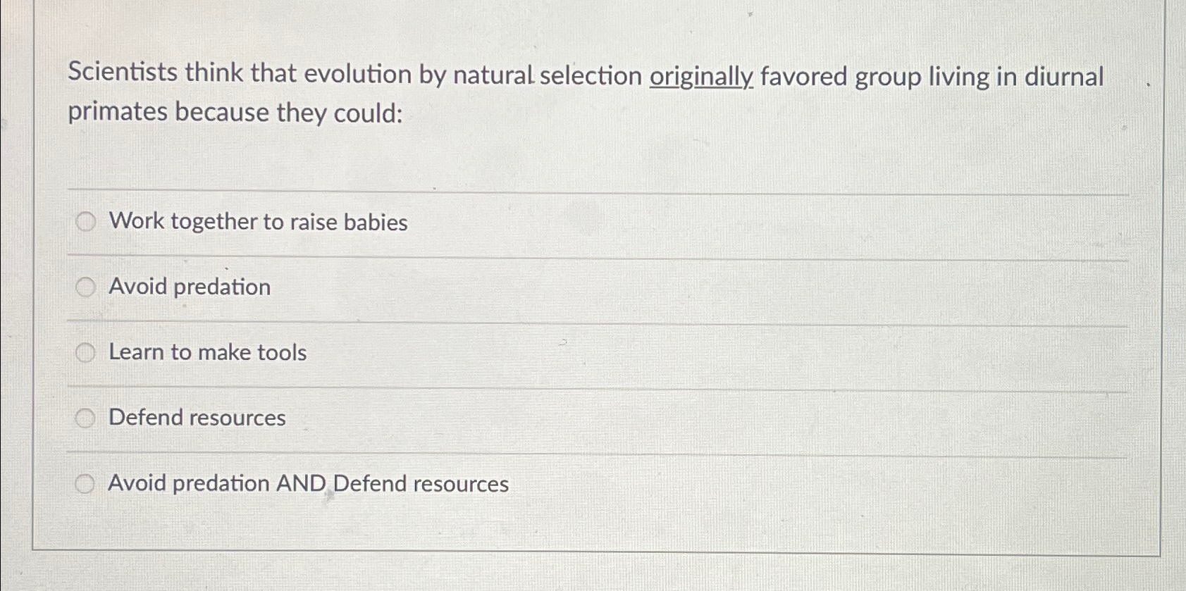 Solved Scientists think that evolution by natural selection | Chegg.com