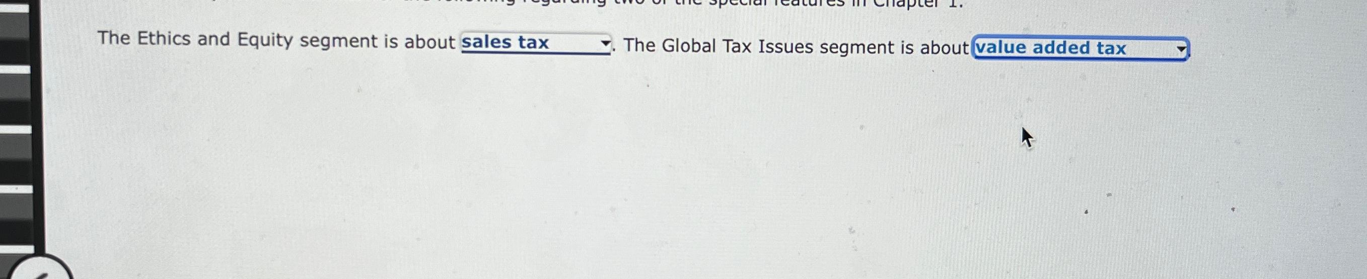 Solved The Ethics and Equity segment is about sales tax The | Chegg.com