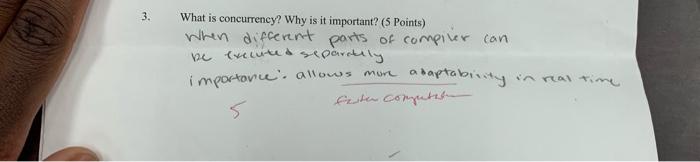 Solved What is concurrency? Why is it important? (5 Points) | Chegg.com