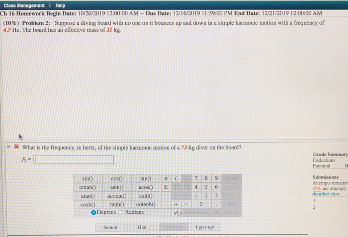 Solved Class Management I Help Ch 16 Homework Begin Date: | Chegg.com