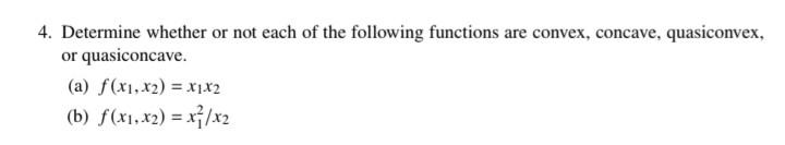Solved 4. Determine whether or not each of the following | Chegg.com