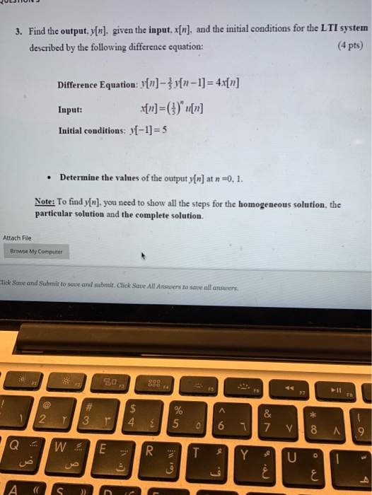 3 Find The Output Y N Given The Input X N And 8389