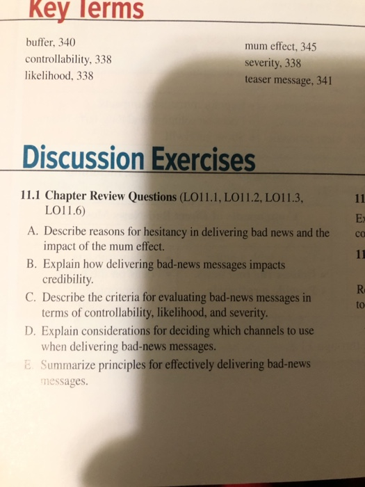 Solved Кеy lerms buffer, 340 mum effect, 345 | Chegg.com