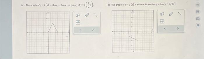 Solved do both graphs(a) The graph of y=f(x) is shown. Draw | Chegg.com
