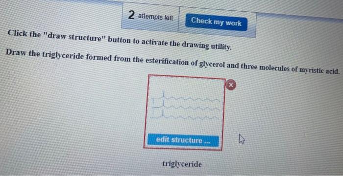 Solved 3 attempts left Check my work Click the "draw | Chegg.com