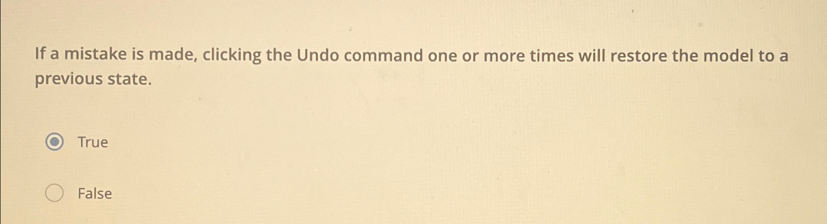 Solved If a mistake is made, clicking the Undo command one | Chegg.com