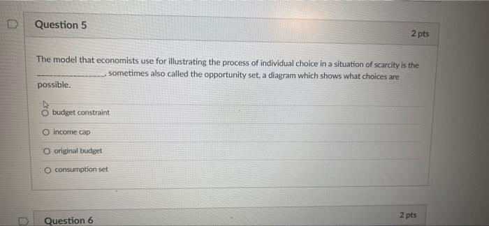 Solved 41 Ming Question 1 2 pts Economic models like the are | Chegg.com