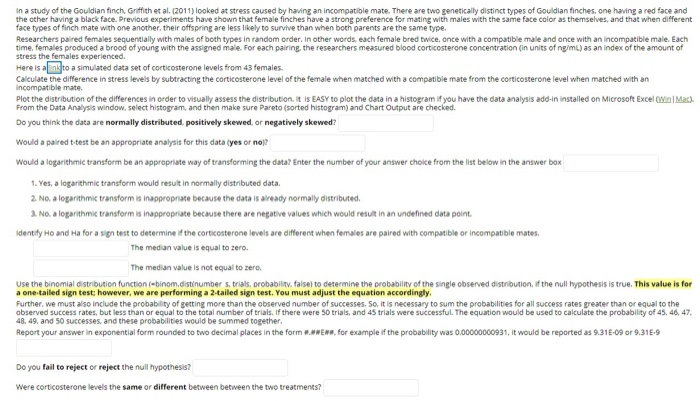 Solved 1 Compatible Mate Incompatible Mate In a study of | Chegg.com