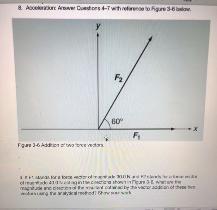 Solved 8. Acceleration: Answer Questions 4-7 with reference | Chegg.com