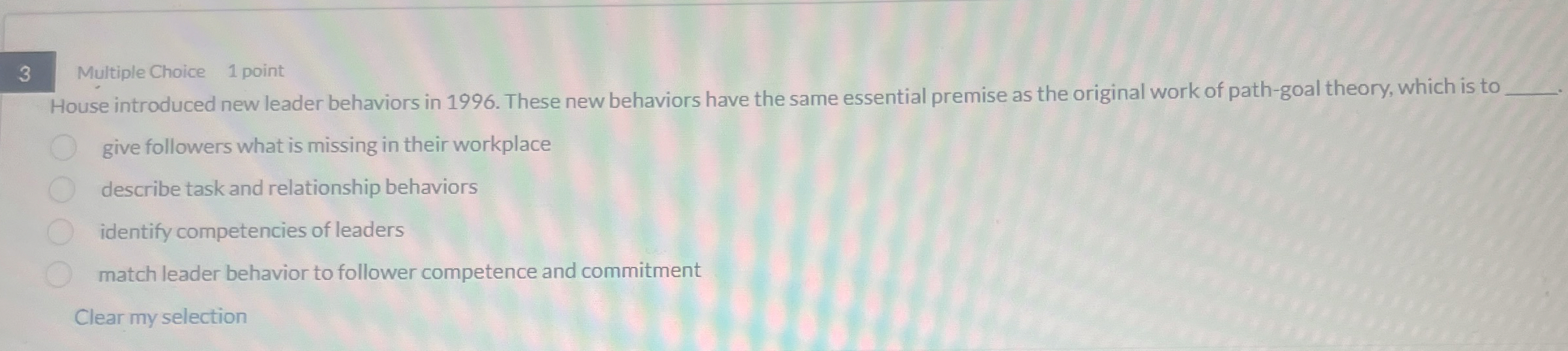 Solved 3Multiple Choice1 ﻿pointHouse introduced new leader | Chegg.com