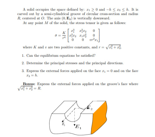 Solved A solid occupies the space defined by: x1≥0 ﻿and | Chegg.com