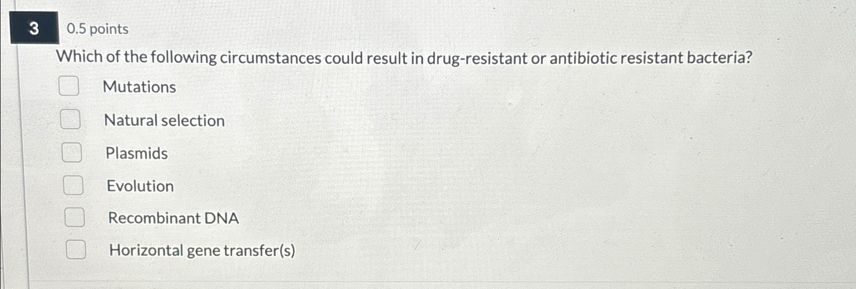 Solved 30.5 ﻿pointsWhich of the following circumstances | Chegg.com
