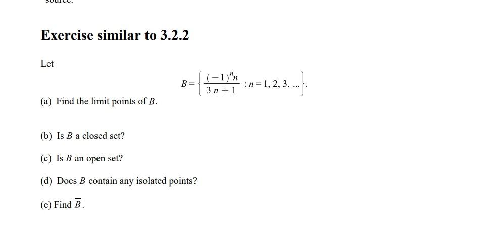 Solved Exercise similar to 3.2 .2 Let | Chegg.com