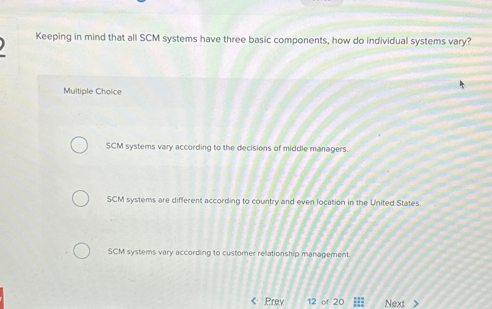 Solved Keeping in mind that all SCM systems have three basic | Chegg.com