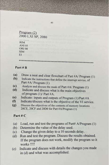 38 Laboratory Exercise # 10 (Interrupts maskable | Chegg.com