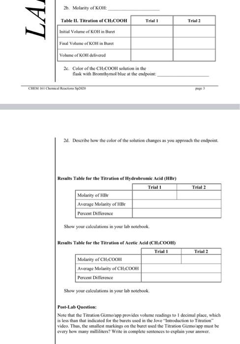 Instructions for the Titration Practice Explore | Chegg.com
