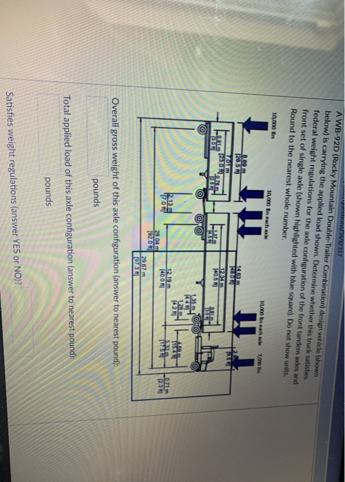 A WB-92D (Rocky Mountain Double-Trailer Combination) | Chegg.com