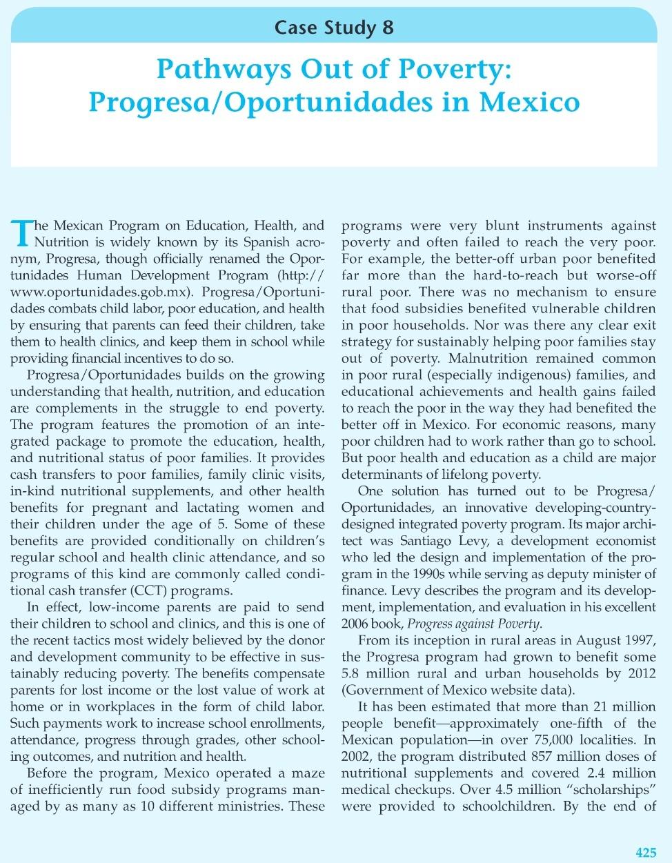 Solved Case Study 8 Pathways Out of Poverty: | Chegg.com