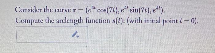 Solved Find the arclength of the curve r(t) = (4t?, 2/4 t, | Chegg.com