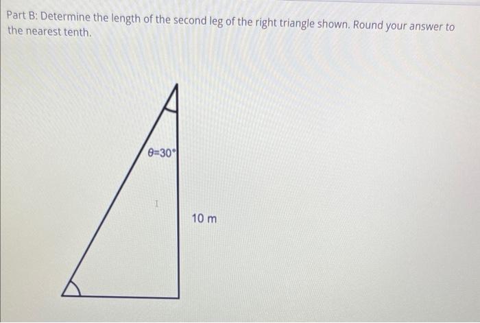 Solved Part B: Determine the length of the second leg of the | Chegg.com