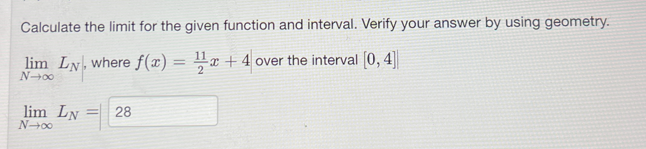 Calculate the limit for the given function and | Chegg.com