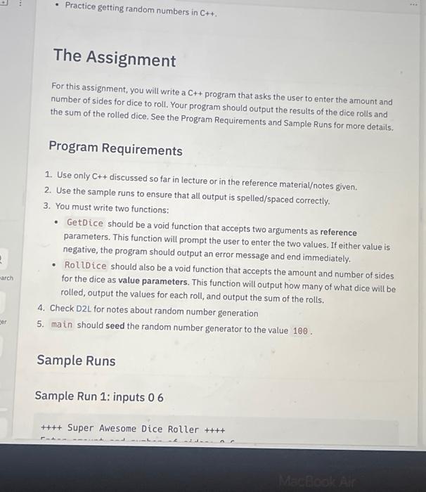 Solved The Assignment For this assignment, you will write a | Chegg.com