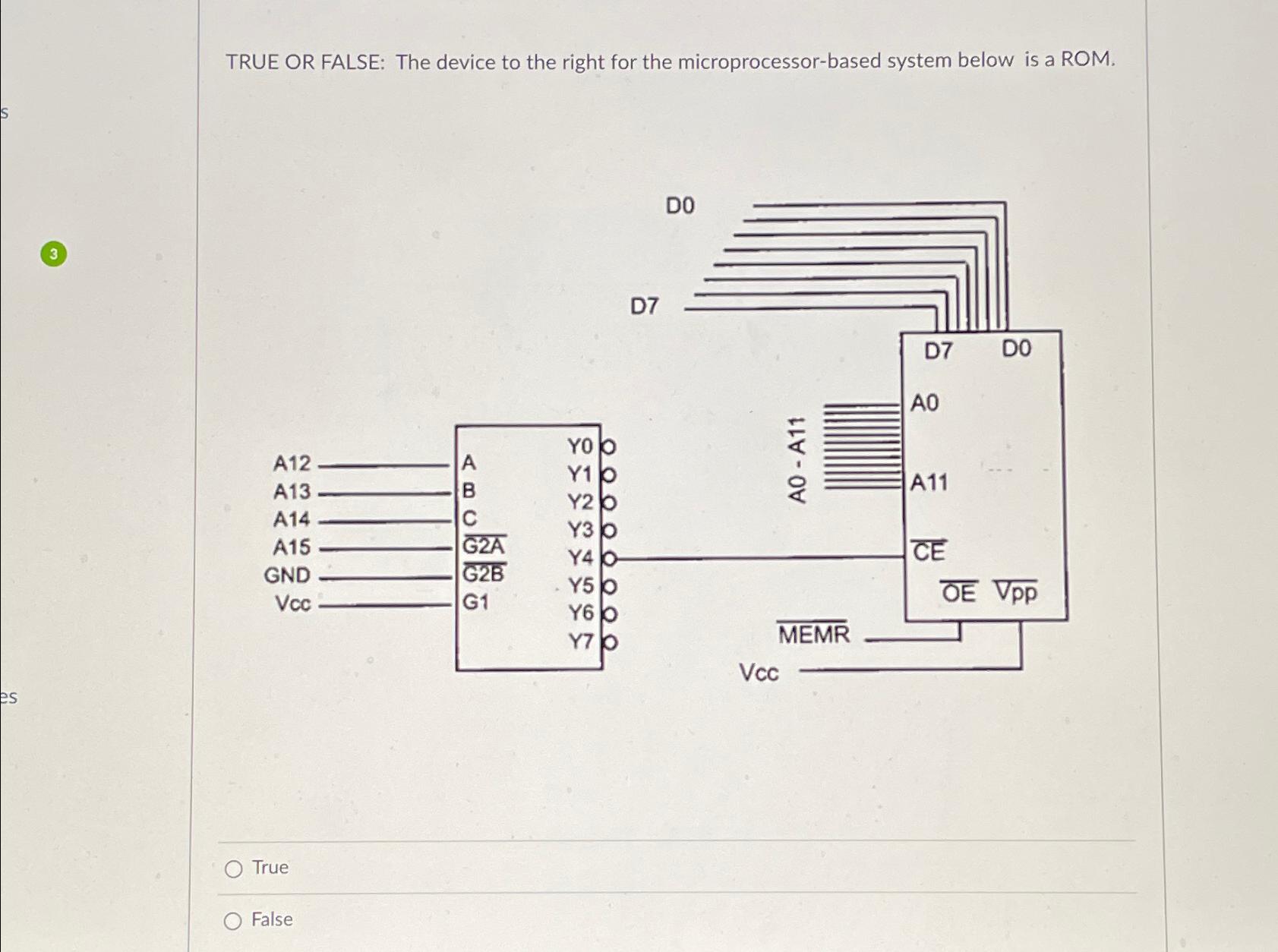 Solved TRUE OR FALSE: The device to the right for the | Chegg.com