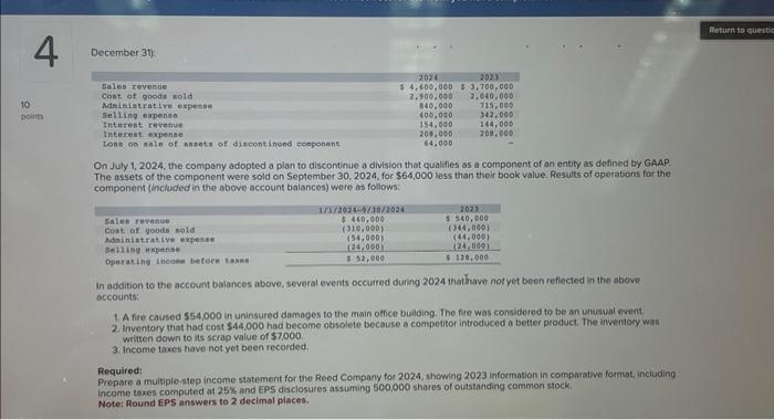 how do you find the income from continuing operations | Chegg.com