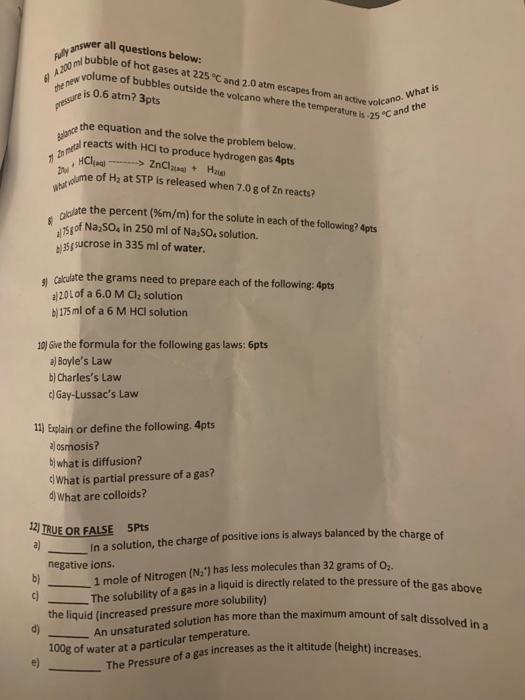 Solved Circe the correct answer for questions 1 to 5 1) | Chegg.com