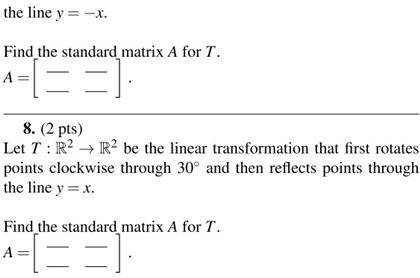Let T : R2 rightarrow R2 be the linear transformation | Chegg.com