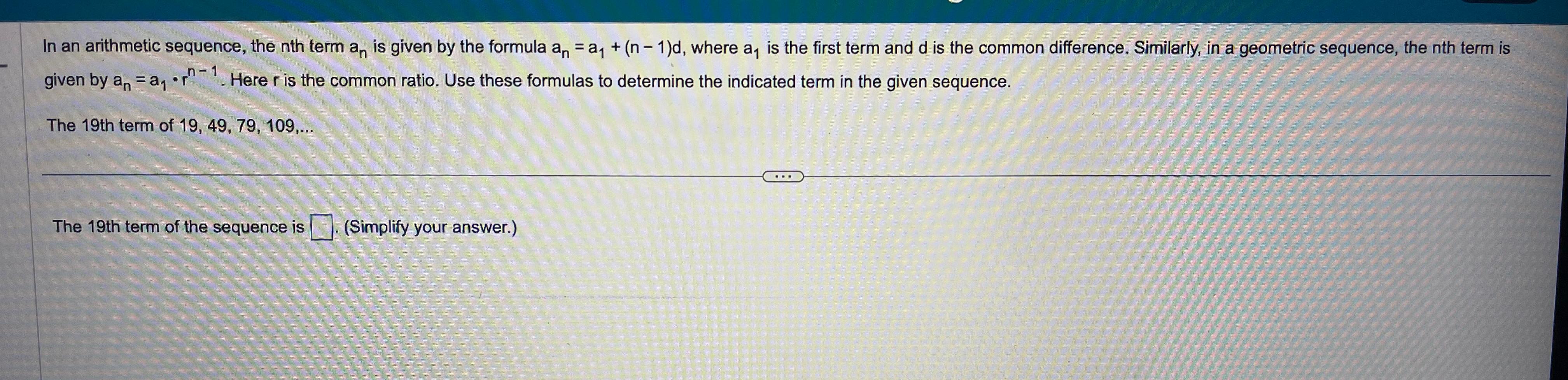 Solved given by an=a1*rn-1. ﻿Here r ﻿is the common ratio. | Chegg.com