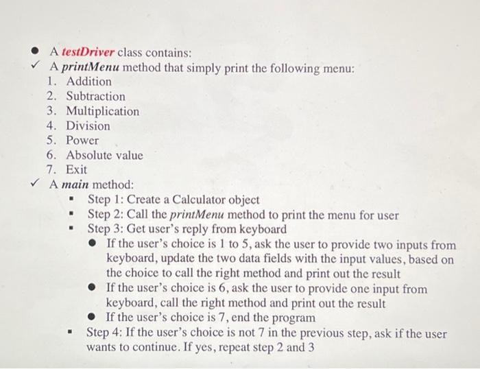 Solved Create an application called ProjectI that has the | Chegg.com