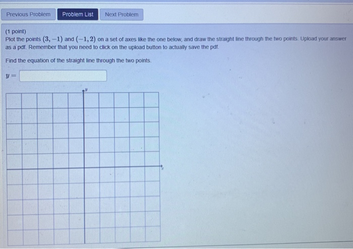 Solved Previous Problem Problem List Next Problem (1 point) | Chegg.com