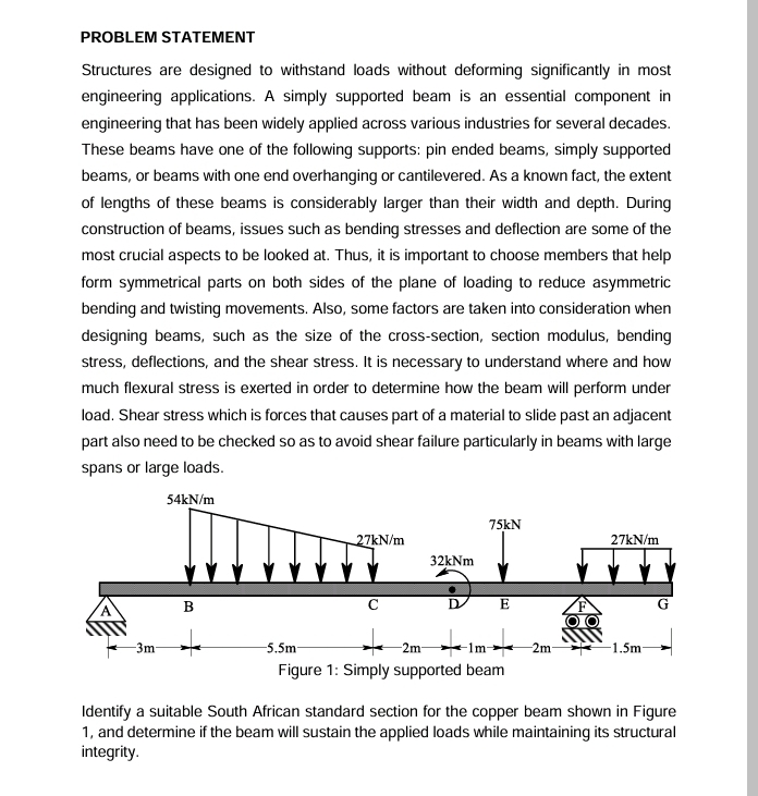 Solved PROBLEM STATEMENTStructures are designed to withstand | Chegg.com