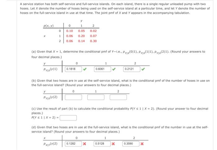 Solved A service station has both self-service and | Chegg.com