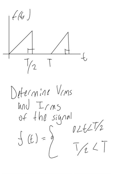 Solved power electronics. Determine the Vrms and Irms of | Chegg.com