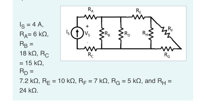 Solved For the given circuit, what is Vs ? What is the power | Chegg.com