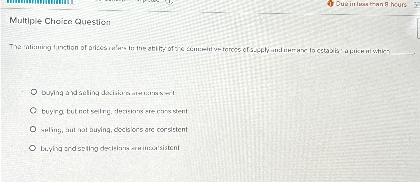 Solved (1) ﻿Due in less than 8 ﻿hoursMultiple Choice | Chegg.com