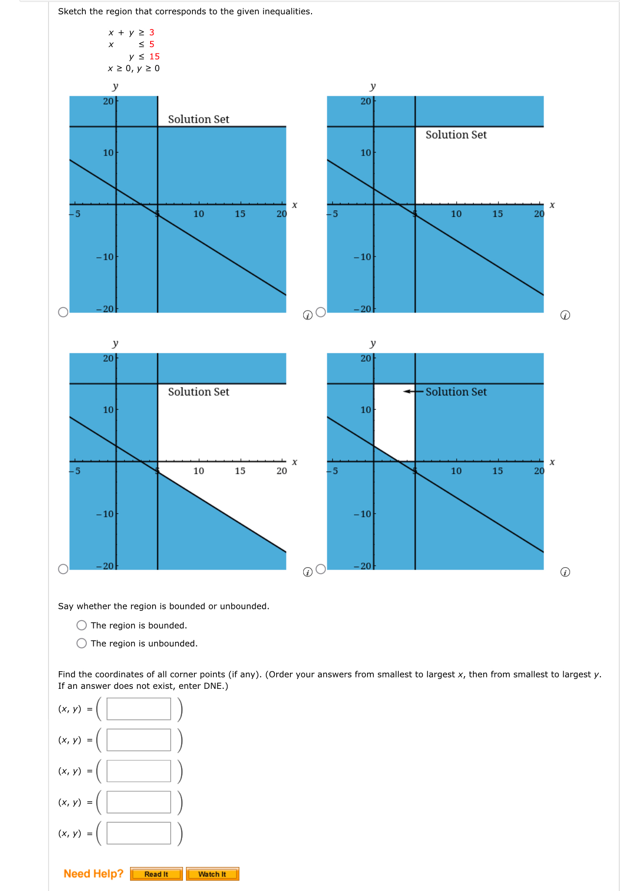 Solved How to solve Sketch the region that corresponds to | Chegg.com