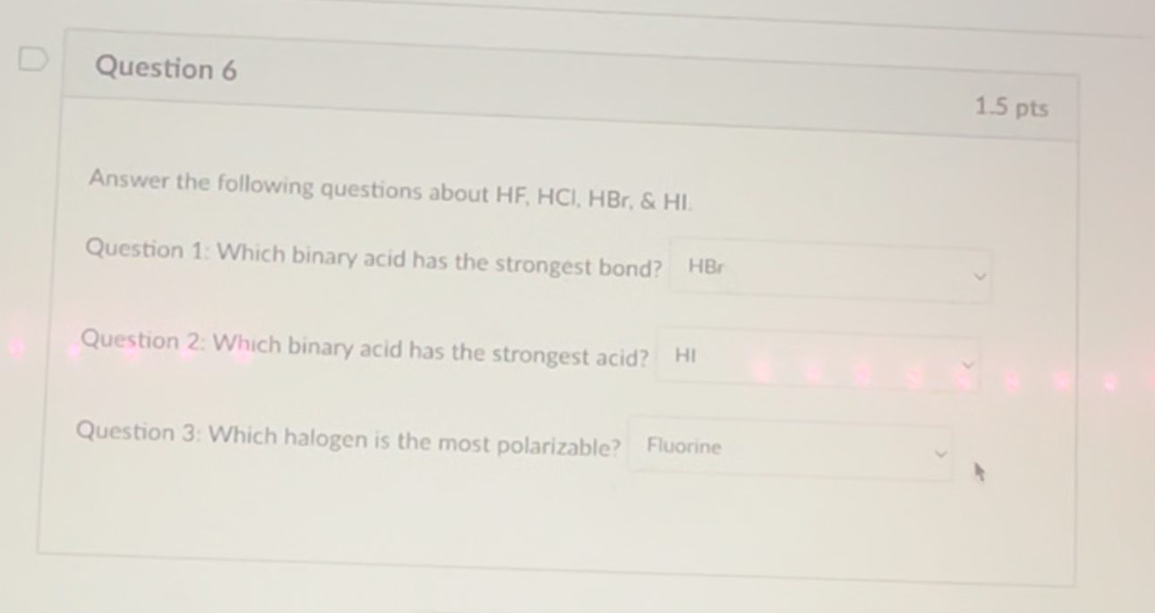 Solved Question 61.5 ﻿ptsAnswer the following questions | Chegg.com