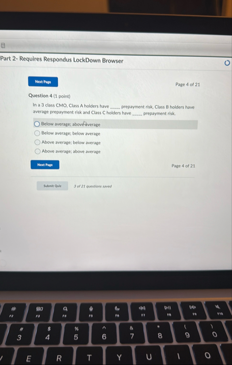 Part 2- ﻿Requires Respondus LockDown BrowserPage 4 | Chegg.com