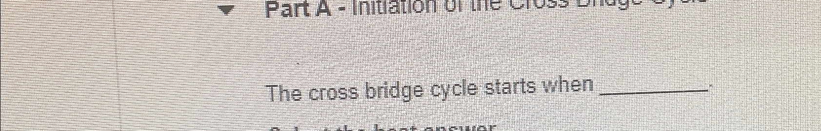 Solved The cross bridge cycle starts when | Chegg.com