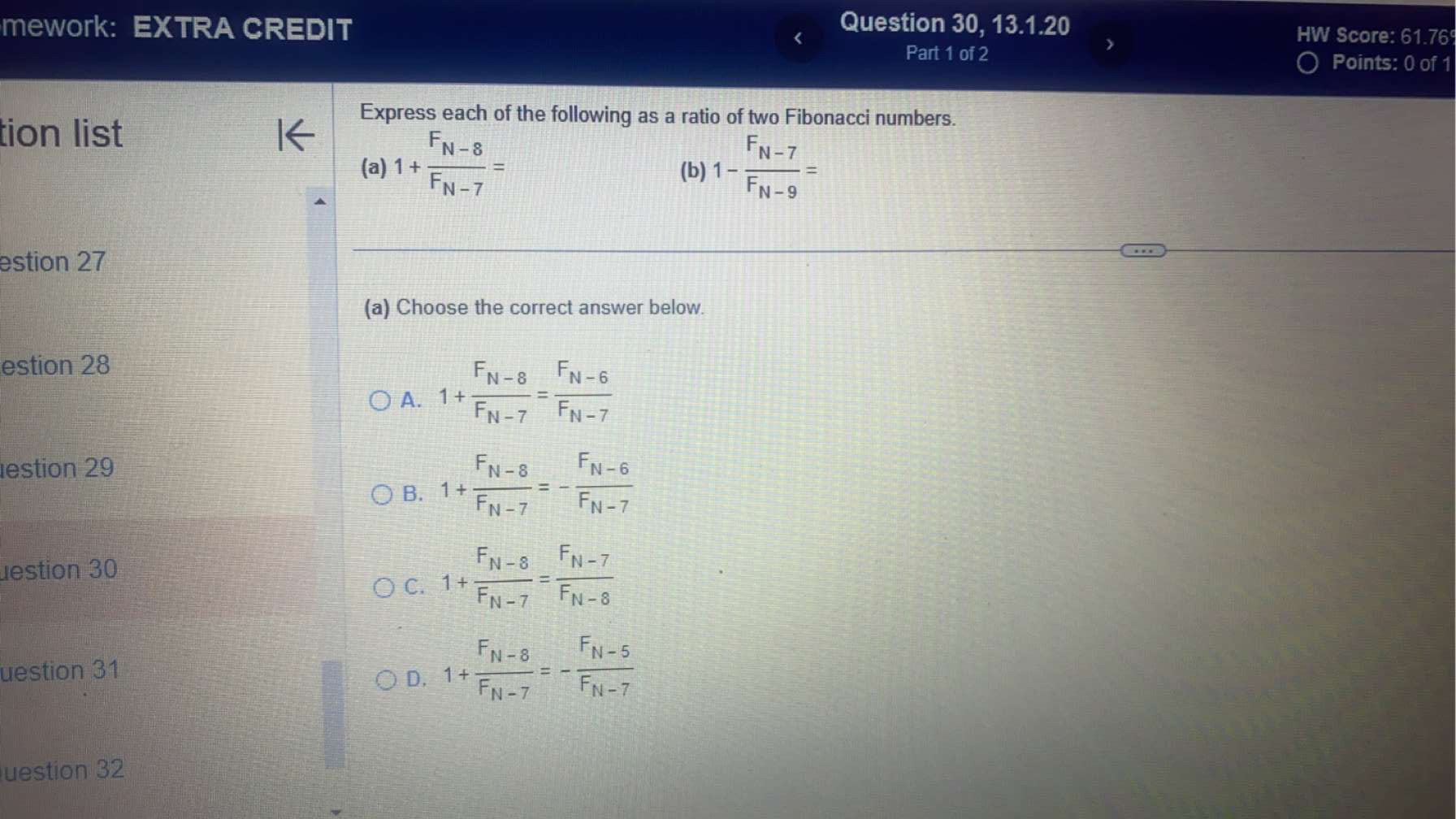 Solved Express each of ﻿the following as ﻿a ratio of ﻿two | Chegg.com