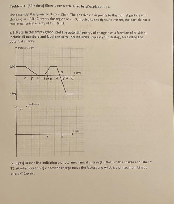 Solved Problem 1: [50 points] Show your work. Give brief | Chegg.com