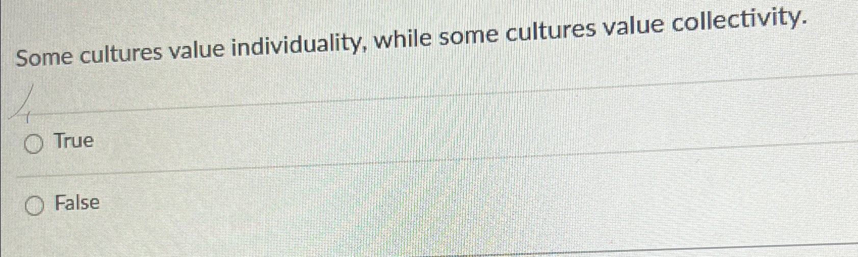 Solved Some cultures value individuality, while some | Chegg.com