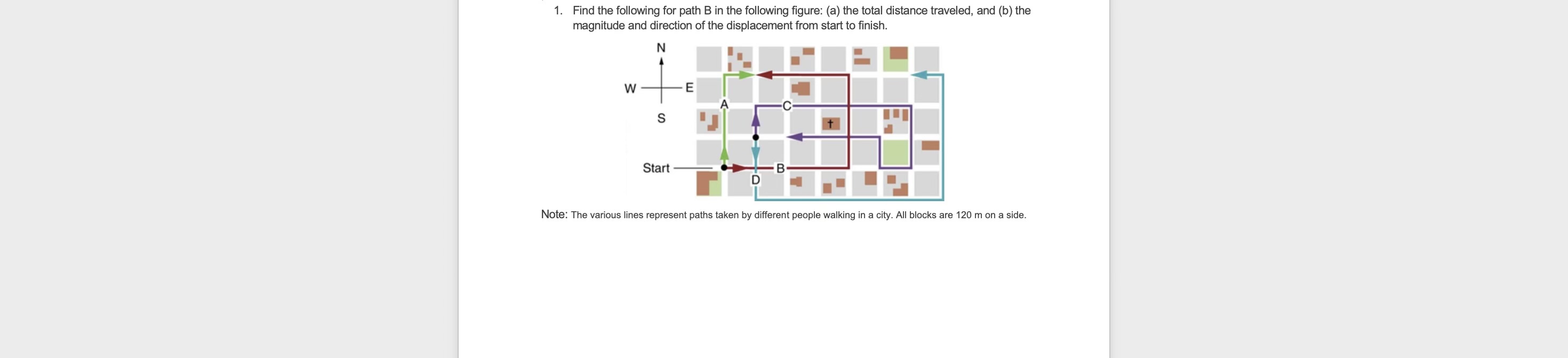 Solved Find the following for path B ﻿in the following | Chegg.com
